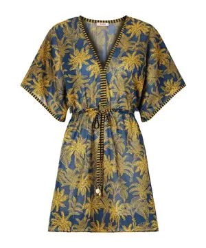 ERES Peninsule Embellished Printed Cotton-voile Mini Dress - No