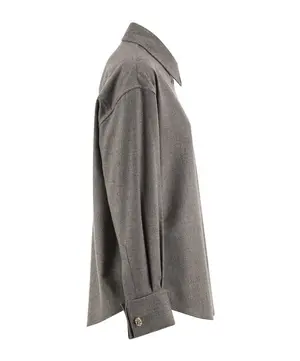 Fabiana Filippi Crystal-embellished Flannel Shirt