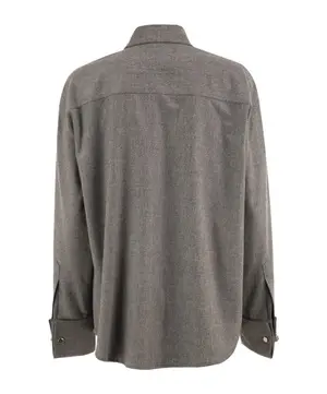 Fabiana Filippi Crystal-embellished Flannel Shirt