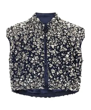 Jenny Packham Crystal Embellished Blazer - No