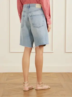 Citizens Of Humanity Ayla Frayed Denim Shorts - No