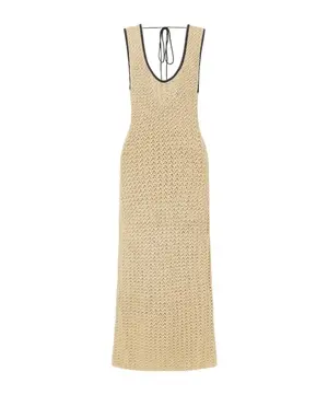 SIR. Ellinor Open-knit Cotton Dress
