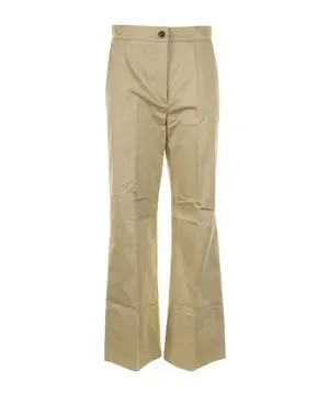 Marella High-waisted Casual Trousers - Camel