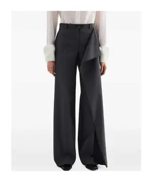JIL SANDER Fil-à-fil Wool Trousers