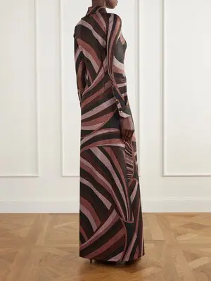 Emilio Pucci Printed Stretch-jersey Maxi Dress