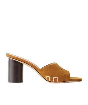 J.W.ANDERSON Loafer Suede Mules - Brown