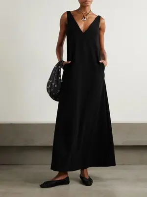 Staud Comfortable V-neck Long Dress