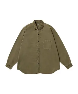 A.PRESSE Vintage-style Long-sleeve Shirt - Khaki