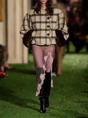 Valentino Garavani Caban In Macro Window With Shearling