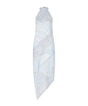 Emilio Pucci Printed Silk Dress - Blue