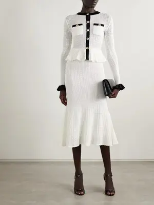 SELF-PORTRAIT Tiered Dress