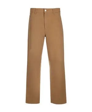 Carhartt Work In Progress Logo Casual Pants - Brown