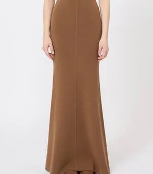 Max Mara Virgin Wool-cashmere Knitted Maxi Skirt