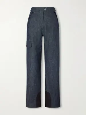 Cordova Zurs Denim-effect Shell Straight-leg Ski Pants - Blue