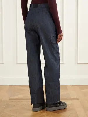 Cordova Zurs Denim-effect Shell Straight-leg Ski Pants - Blue