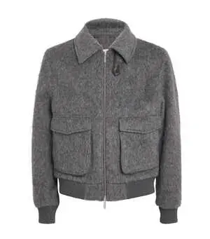 CHE Wool-blend Verbier Bomber Jacket - Grey
