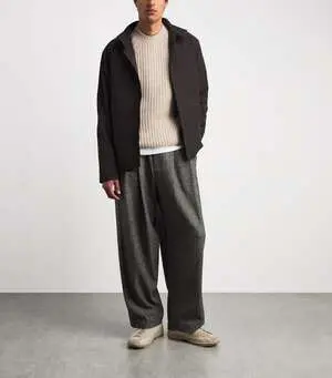 Sease Cashmere Ribbed Mock-neck Sweater