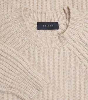 Sease Cashmere Ribbed Mock-neck Sweater