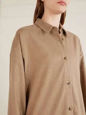 Khaite Goya Wool And Cashmere-blend Shirt