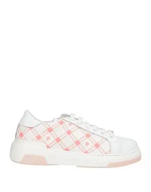 POLLINI Sneakers Size Leather, Textile Fibers