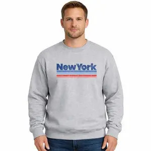 SIMPLY SAGE MARKET New York Retro Stripes Sweatshirt - Graphite
