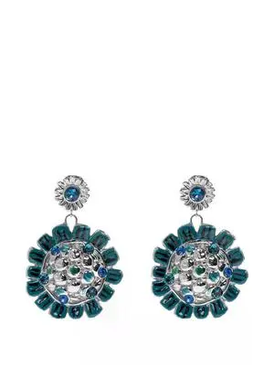 Marni Floral-motif Earrings - Silver