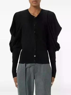 Blumarine Puff-sleeve Cardigan
