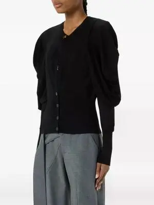 Blumarine Puff-sleeve Cardigan