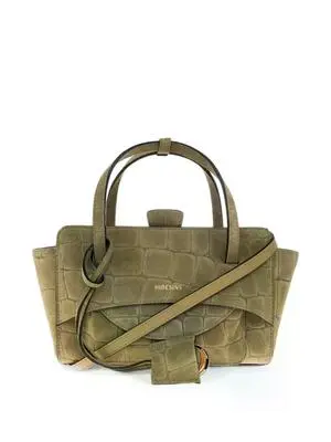 HIDESINS Small Flap Crocodile-effect Leather Tote Bag