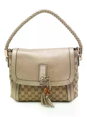 Gucci 2016-2026 Gg Canvas Bella Flap Satchel - Neutrals