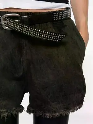 Rick Owens Faded Frayed Shorts - Grey