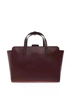 HIDESINS Medium Flap Leather Tote Bag - Red