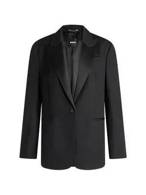 BOSS Peak-lapel Single-breasted Blazer
