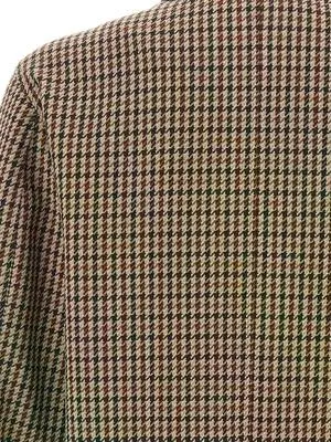 BOSS Relaxed-fit Wool-blend Jacket With Vichy Check - Brown