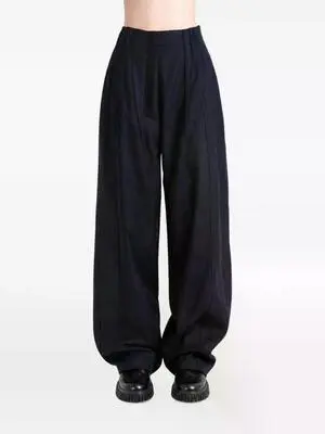 JULIE KEGELS Pleated Wide-leg Trousers
