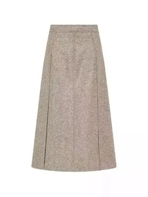 Seventy Pleated A-line Midi Skirt