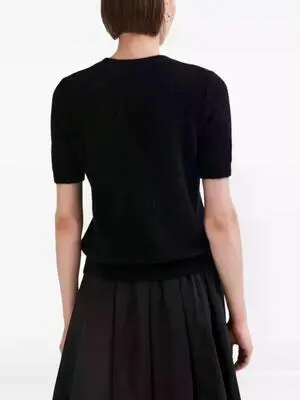 ROBERTO COLLINA Sequin-embellished Short-sleeve Sweater