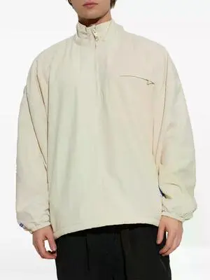 WILLY CHAVARRIA Quarter-zip Logo-patch Jacket