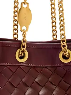 Jw Pei Yara Woven Leather Bucket Bag