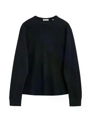 SUNFLOWER Waffle-knit Long-sleeve Sweater - Black