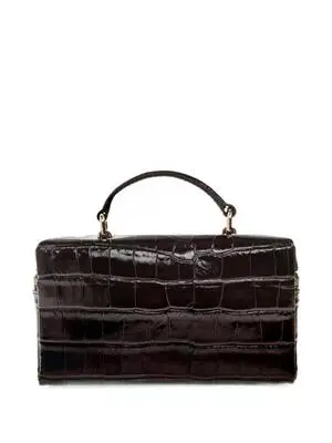 Furla Camelia Micro Croc-effect Leather Crossbody Bag