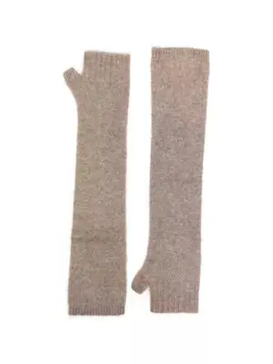 P.a.r.o.s.h Fine-knit Fingerless Gloves - Neutrals