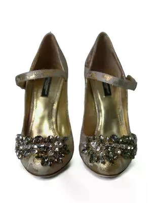 Dolce & Gabbana Crystal-embellished Jacquard Pumps
