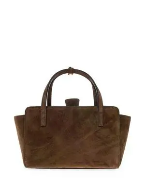 HIDESINS Small Flap Suede Tote Bag