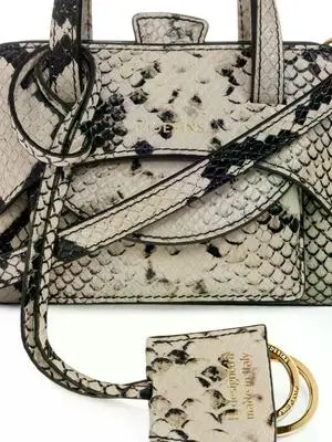 HIDESINS Xs Flap Snakeskin-effect Tote Bag