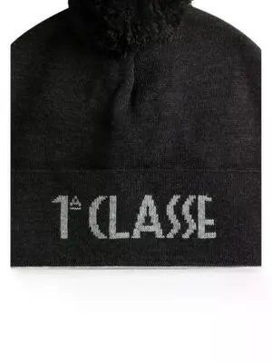 ALVIERO MARTINI 1° CLASSE Pom-pom Intarsia-logo Beanie Hat