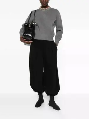 TOTEME Ribbed-knit Wool Sweater - Grey