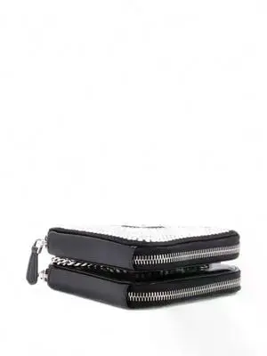 Prada Triangle Double Pouch Crystal Embellished Satin Mini Crossbody Bag