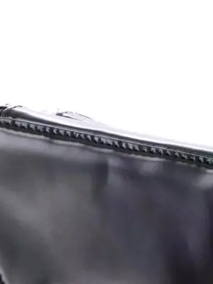 Prada Triangle Double Pouch Crystal Embellished Satin Mini Crossbody Bag
