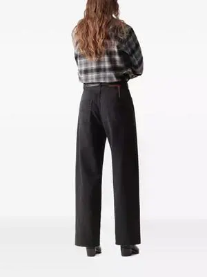 FORTELA Jaron Wide-leg Bull Jeans - Black